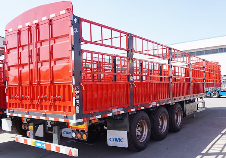 CIMC Tri Axle 50 Ton Stake Semi Trailer for Sale Price in Zimbabwe